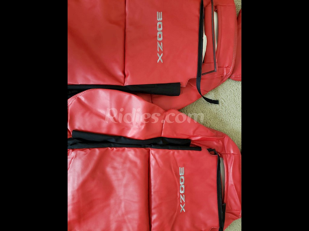 1990-1999 Nissan 300ZX / Z32 Synthetic Leather Seat Covers In Torch Red ...